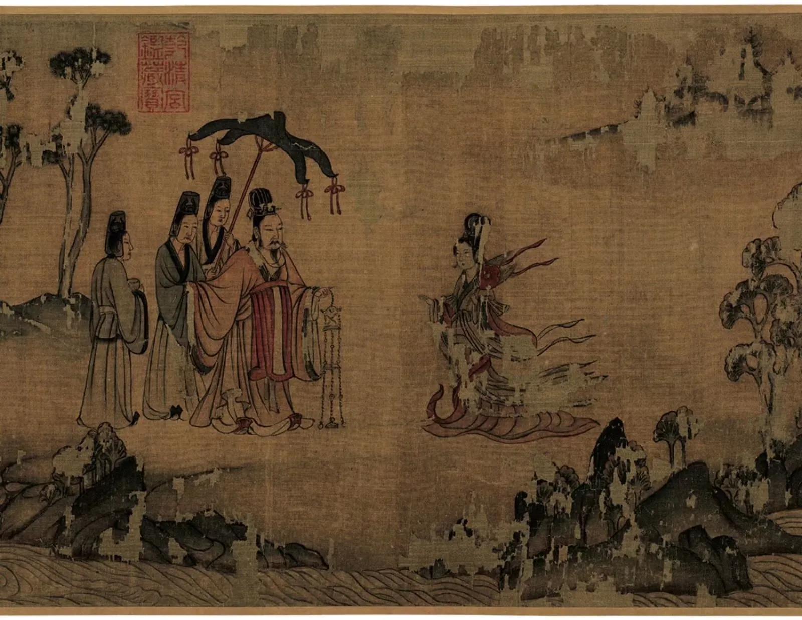 "Luo Shen Fu Tu" and "Across the River During Qingming Festival", the ...