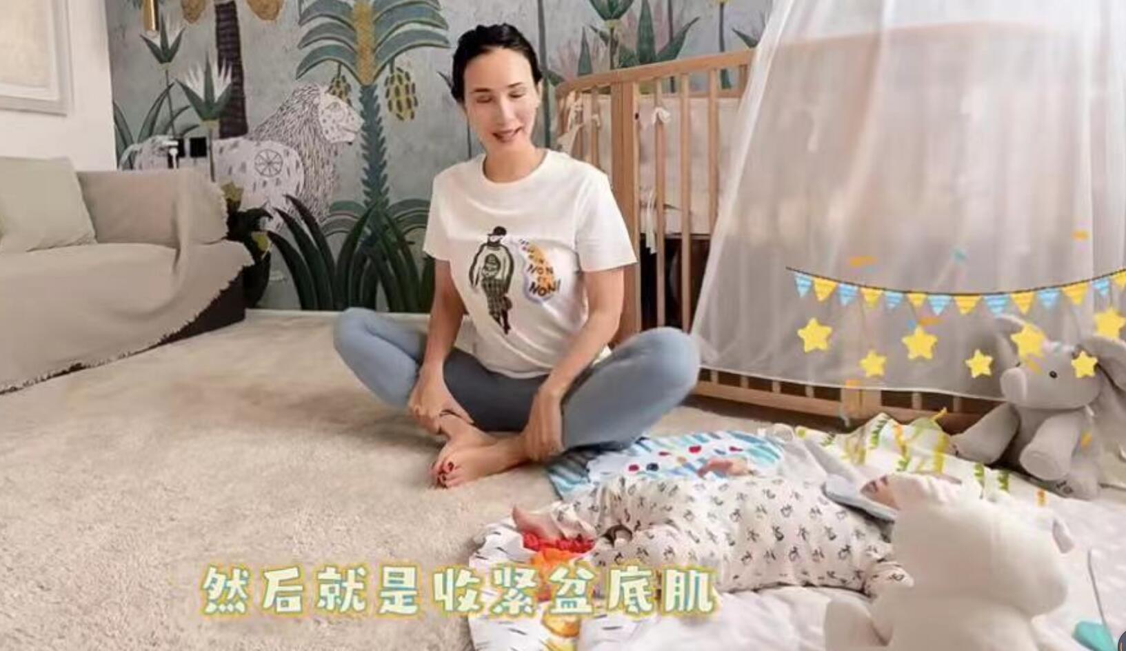 Han Geng's wife posted a video, the side face of her 5-month-old mixed ...