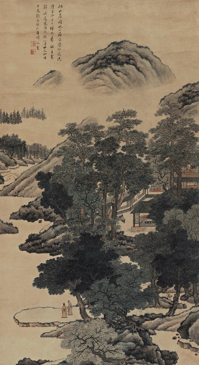 Jingjiang School of Painting - "South Village Map" by Zhang Yin - iMedia