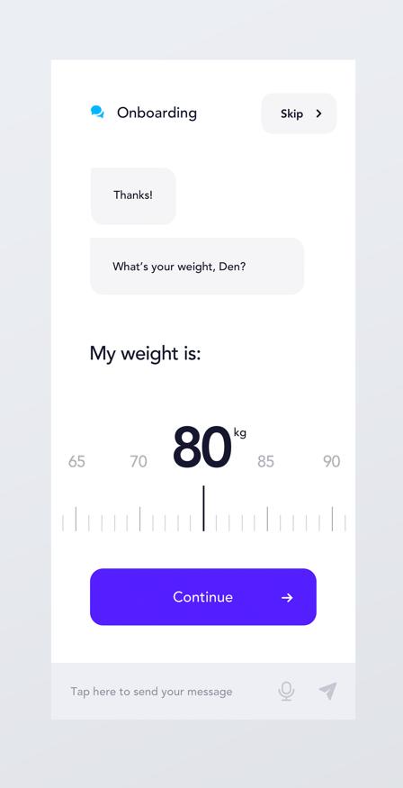 Weight management mobile terminal ui design - iNEWS