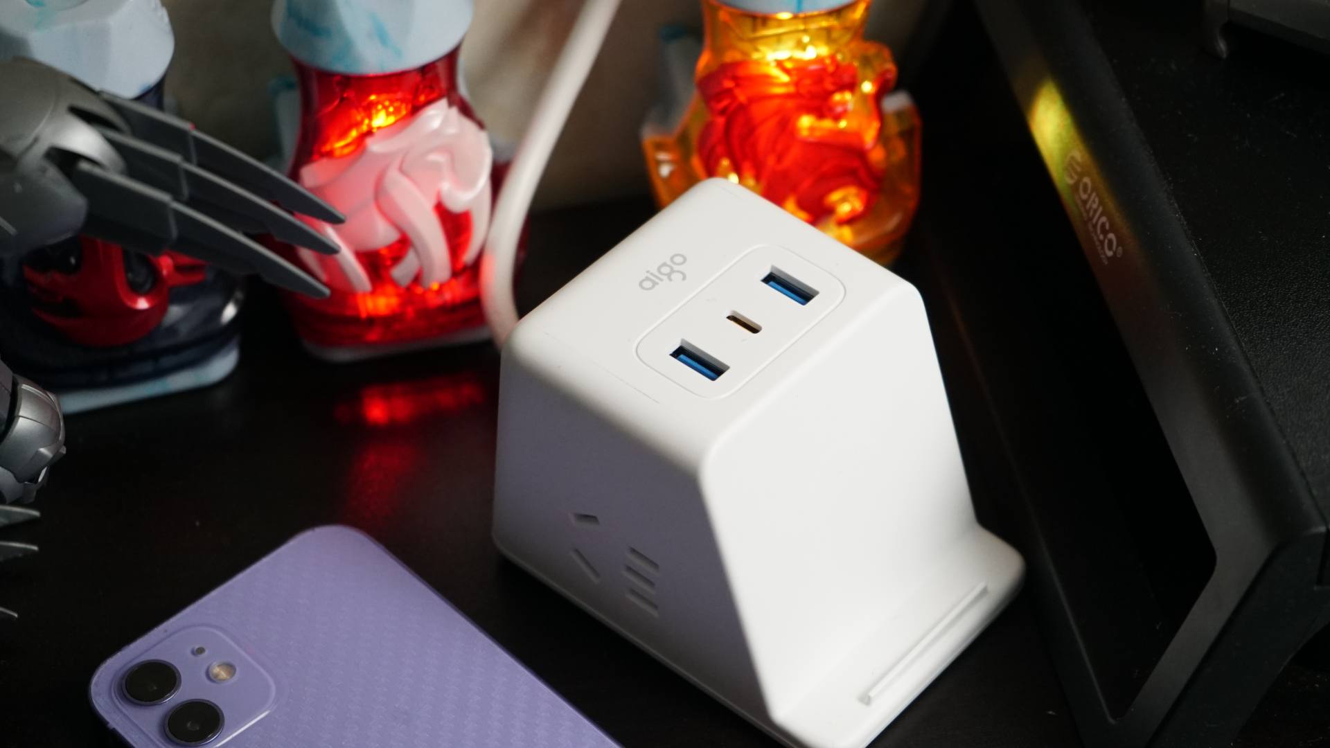 Free desktop messy charging, aigo small cube 20W PD fast charging ...