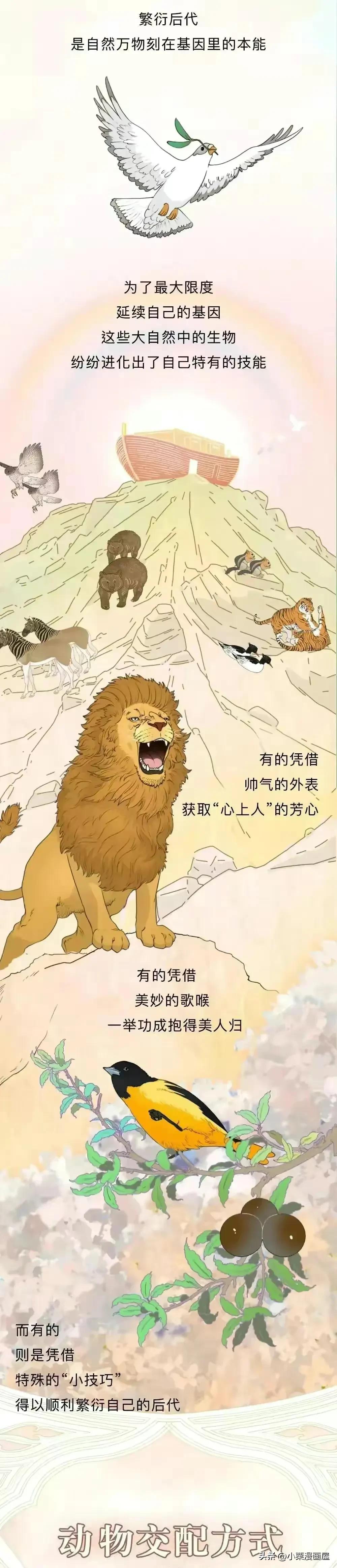 Comparison table of animal mating methods, after reading it, you will ...