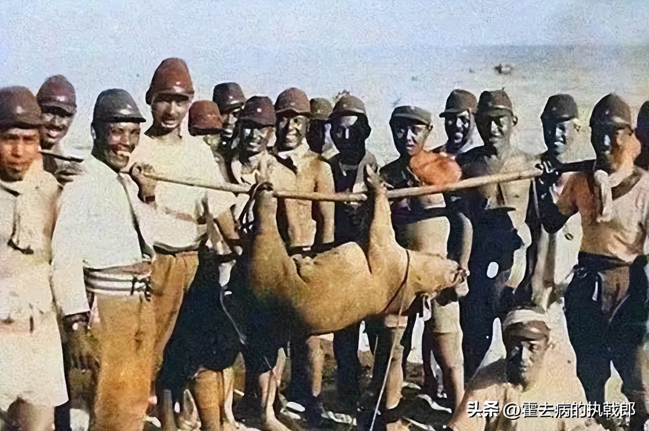 Three old photos of Japanese troops raiding villages during their ...