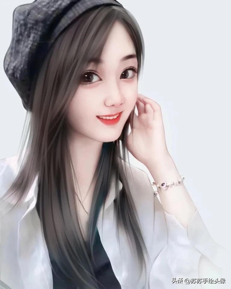 Change your avatar, super beautiful, super good-looking girl hand ...