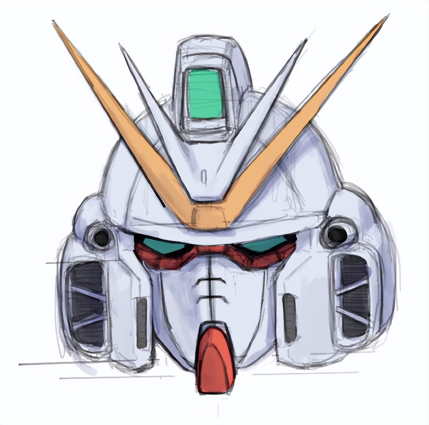 Simple style, Gundam avatar illustration - iNEWS