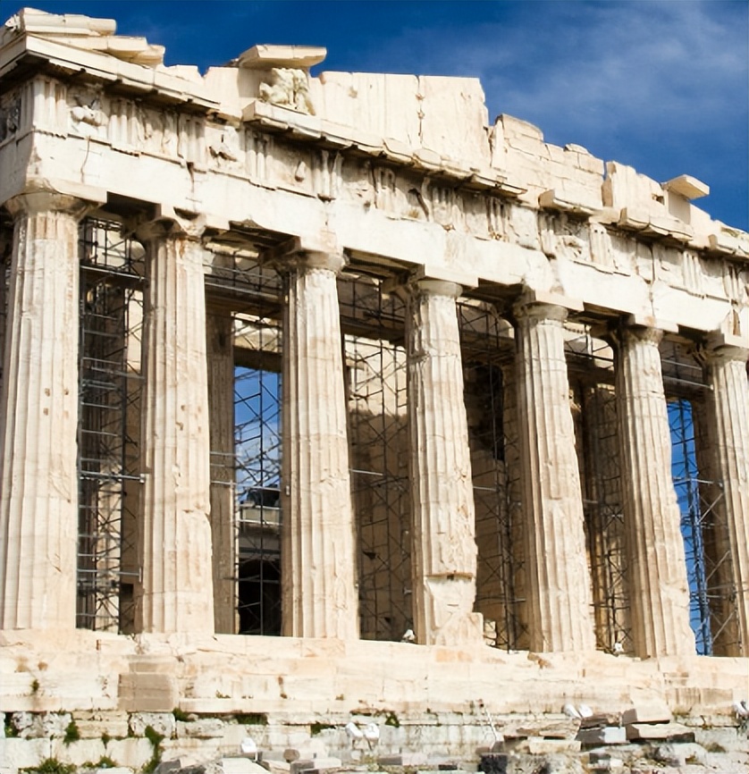 Architectural studies of the Parthenon, features of temple architecture ...