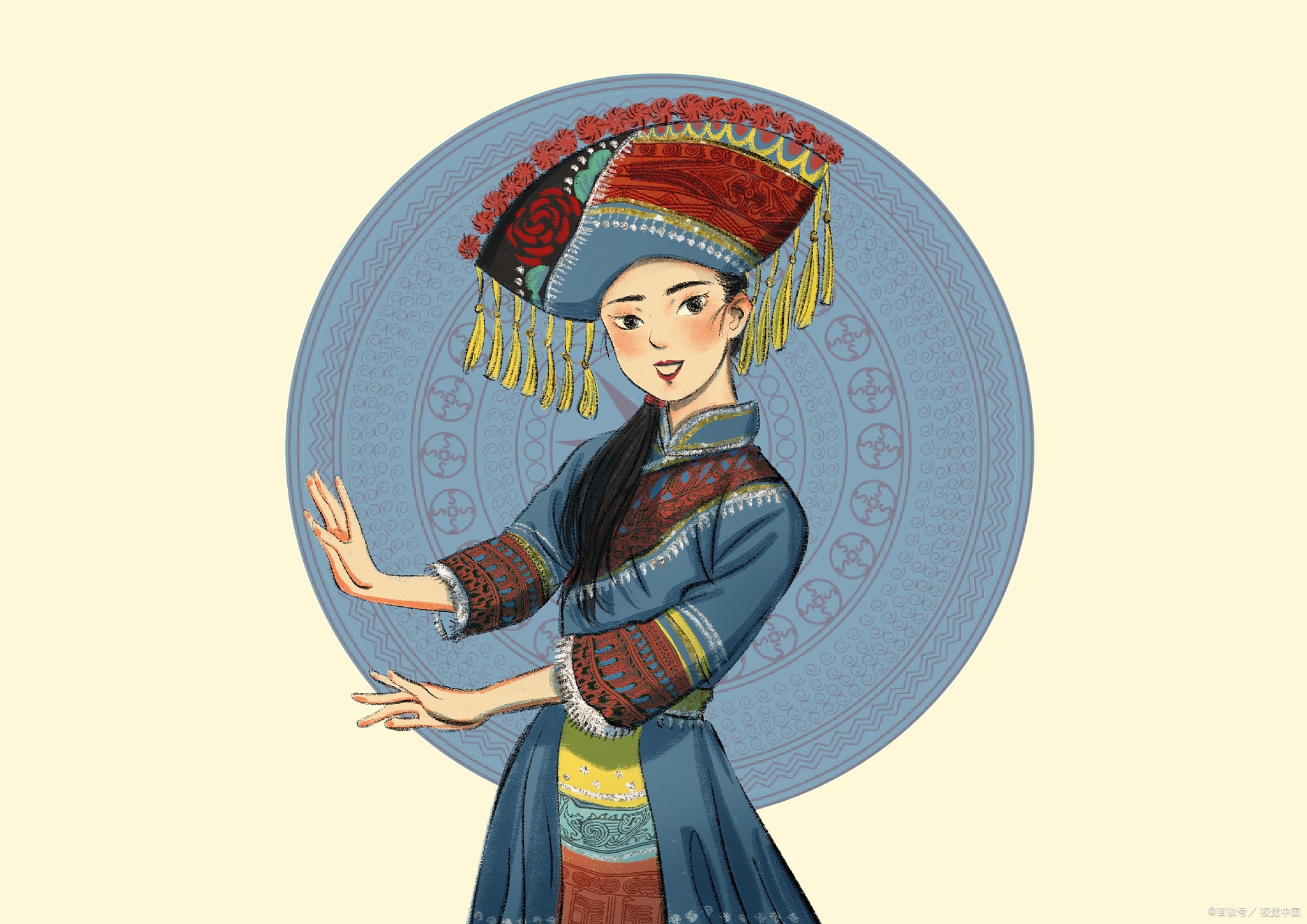 What are the main colors of Zhuang costumes? - iNEWS