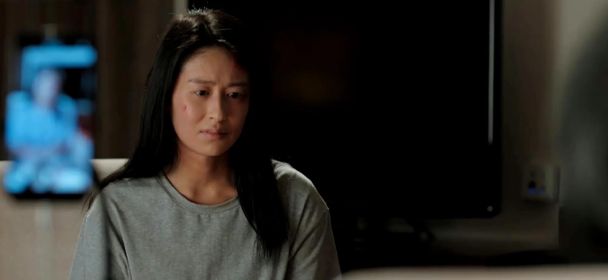 Yinger without makeup plays the role of the imperfect victim - iMedia