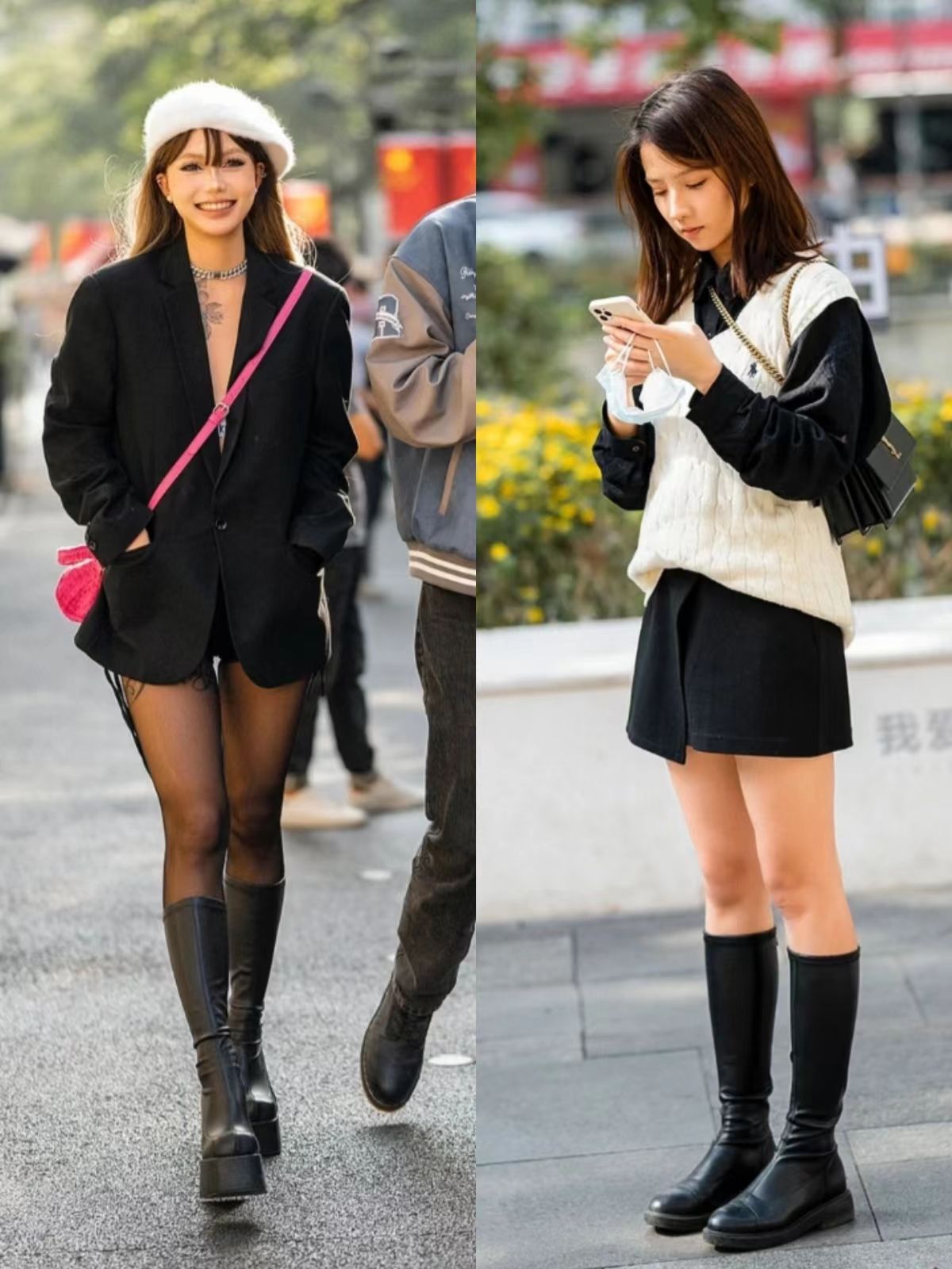 Chengdu beauties are indeed masters of dressing, whether they are boots ...
