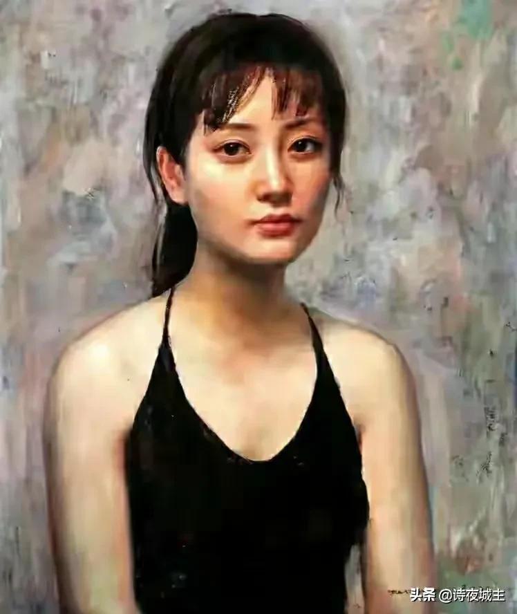 The painting master Yan Wenliang landscape oil painting style is ...