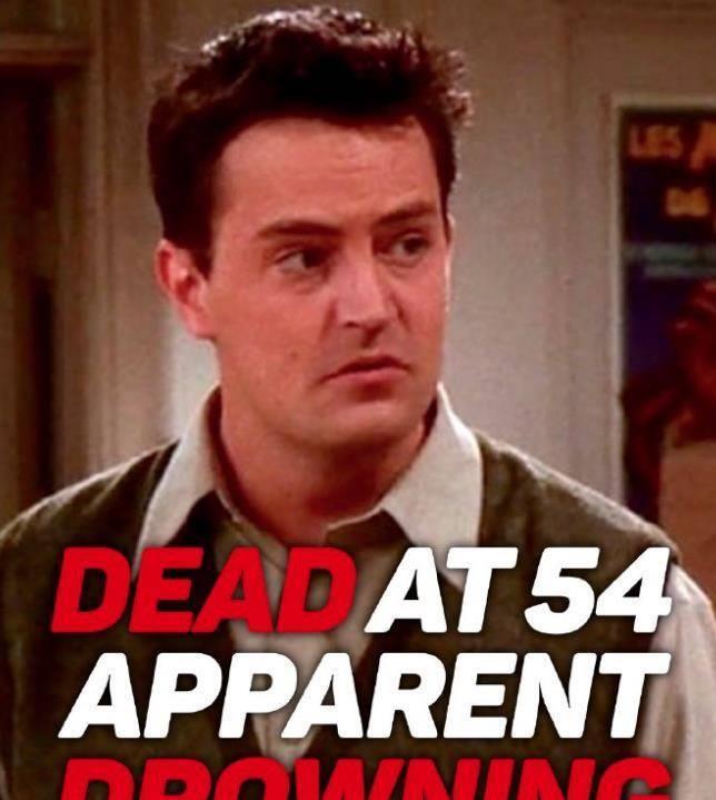 The actor who played Chandler in "Friends" had a drowning crisis and ...