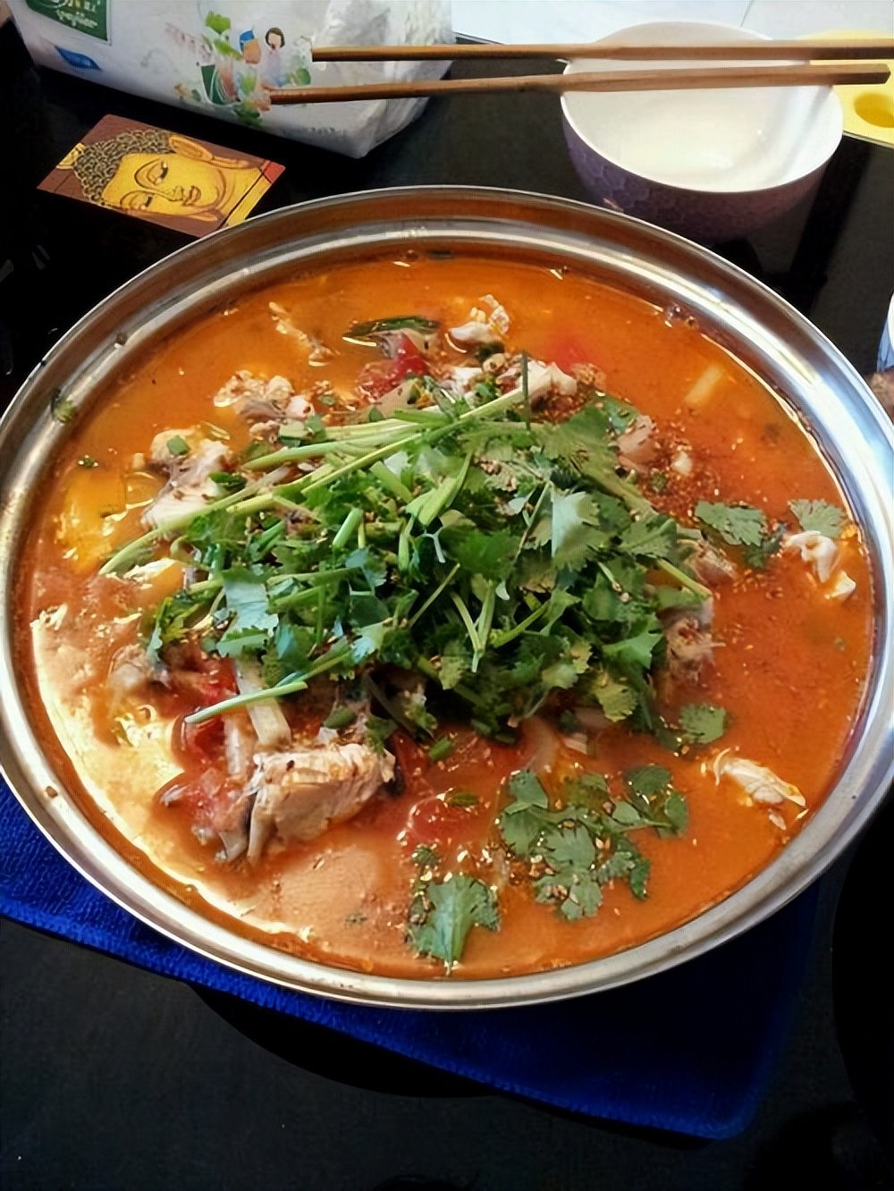 Fresh and smooth fish in sour soup is done this way, remember a little ...