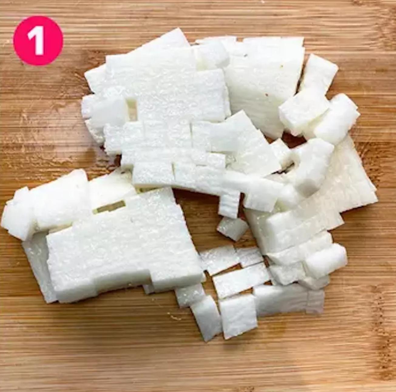 Crispy and fluffy "Yam Burrito"! Mix all ingredients and cook until ...