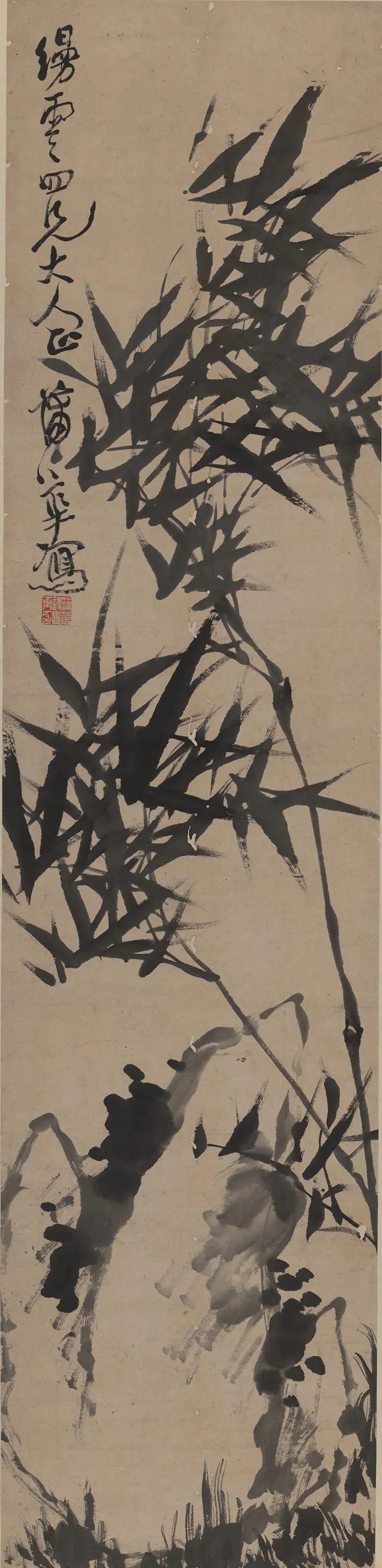 Pu Huaqing's flower-and-bird painting bamboo is whole but not complex ...