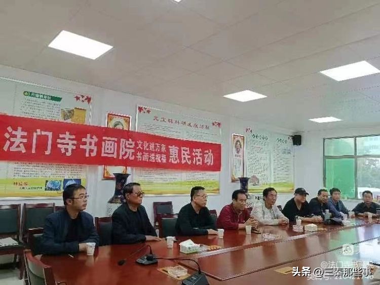 Fufeng: Culture enters the enterprise calligraphy and painting to send ...