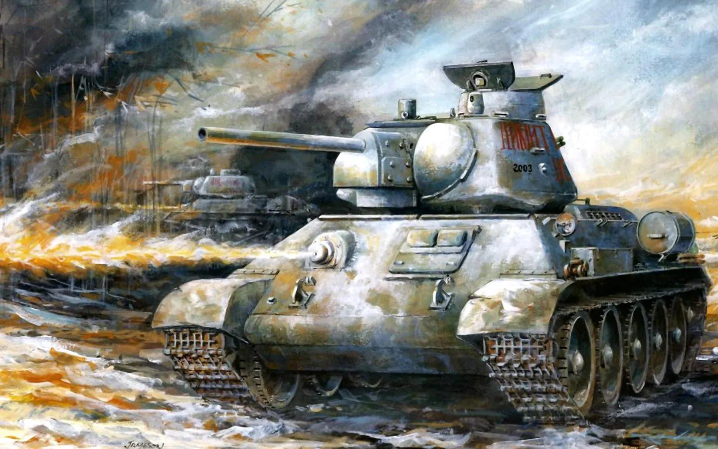 T-34 Tank Art Atlas (80 pictures) - iNEWS