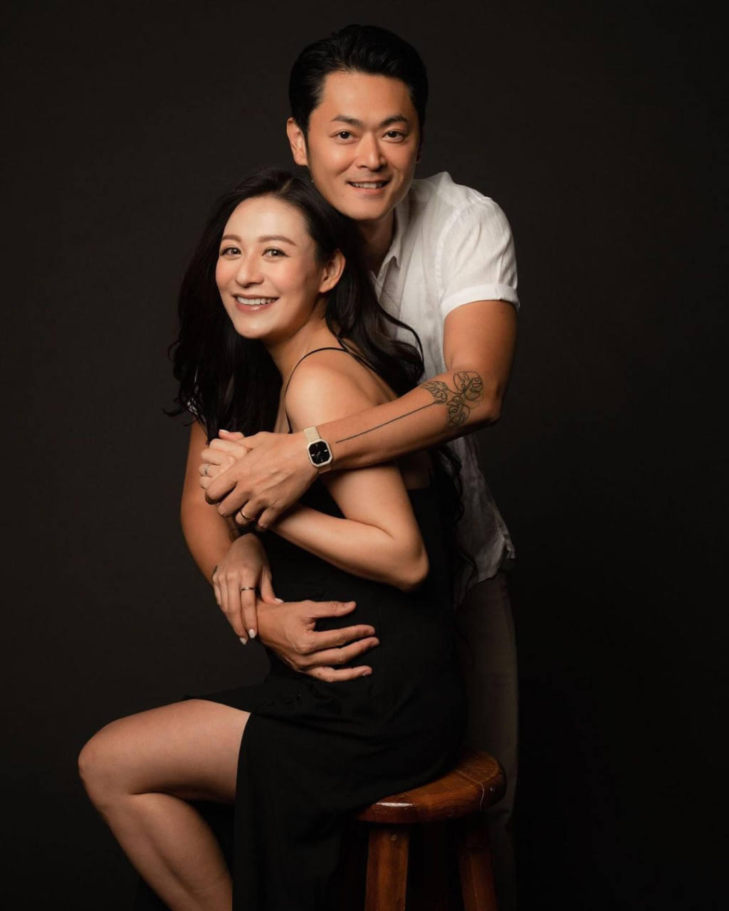 Jiang Ruolin posted her latest pregnancy photos - I am really happy ...