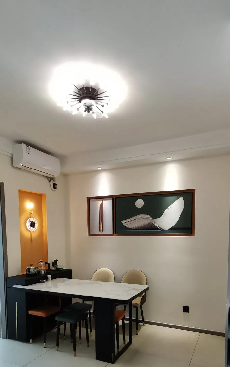 The small apartment of 56 square meters has a super light luxury ...