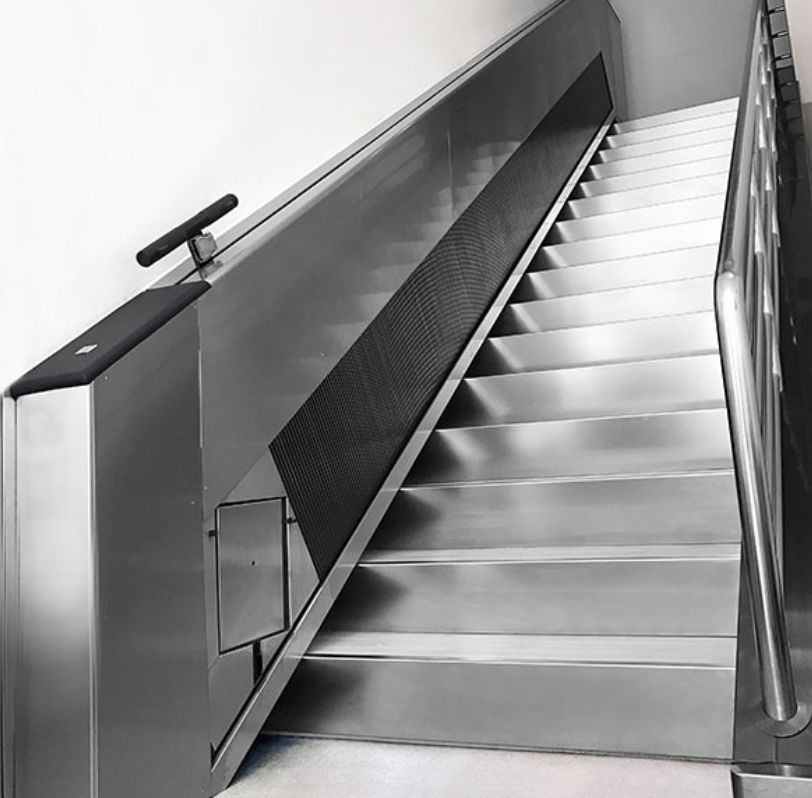 The handrail is designed like this, the stairs become automatic in ...