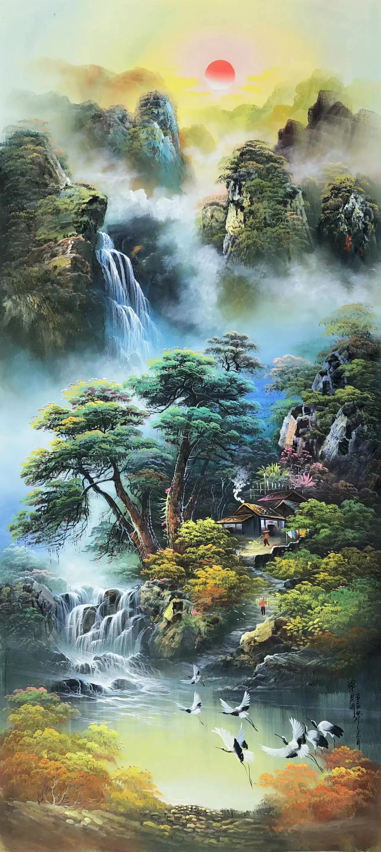 Tan Qiming's Cornucopia Feng Shui Oil Painting - iNEWS