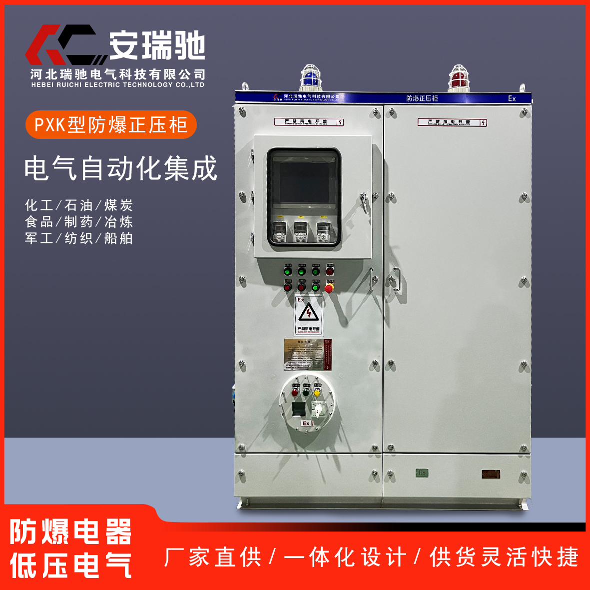 Air outlet and air inlet of Rich explosion-proof positive pressure ...