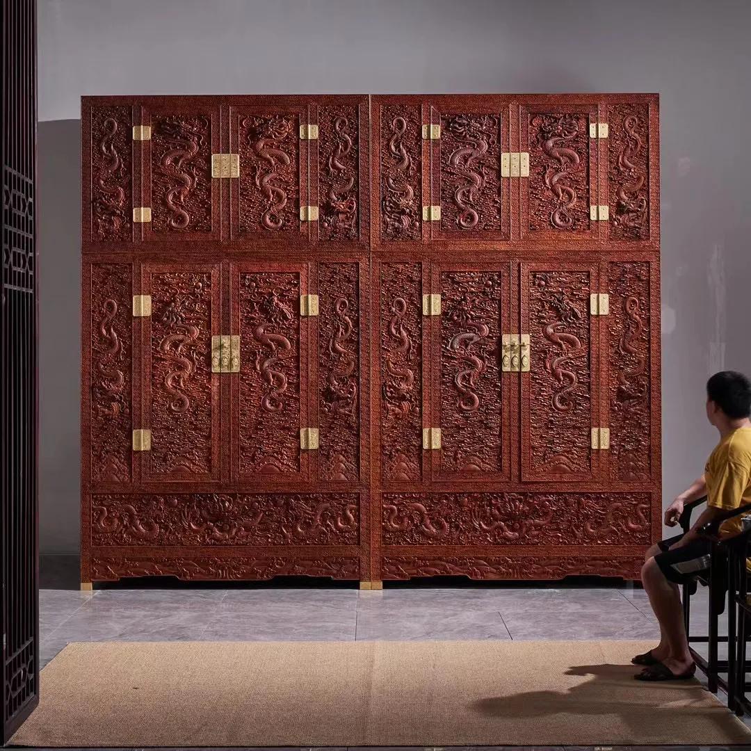 Oversized full carved dragon wardrobe, locker - iNEWS