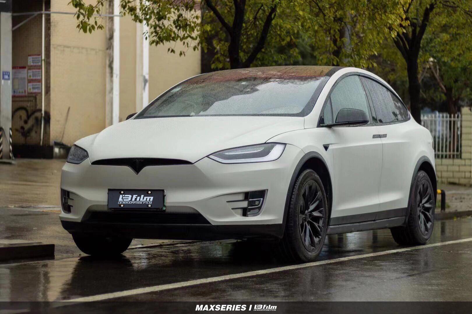 Tesla LB color change film matte rice coffee gray, low-key and gentle ...