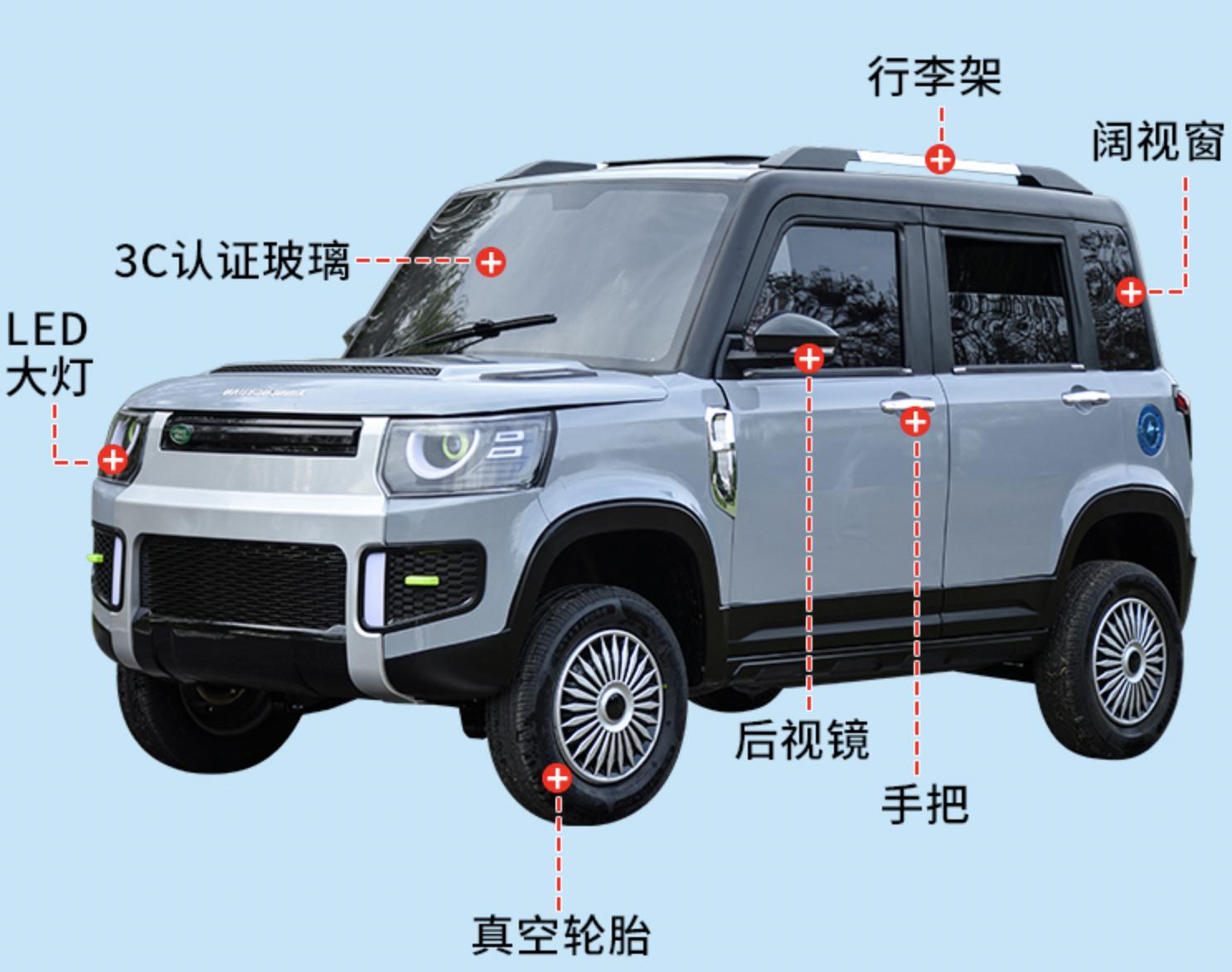 Luda X3 low-speed electric vehicle evaluation: Equipped with a 3000W AC ...