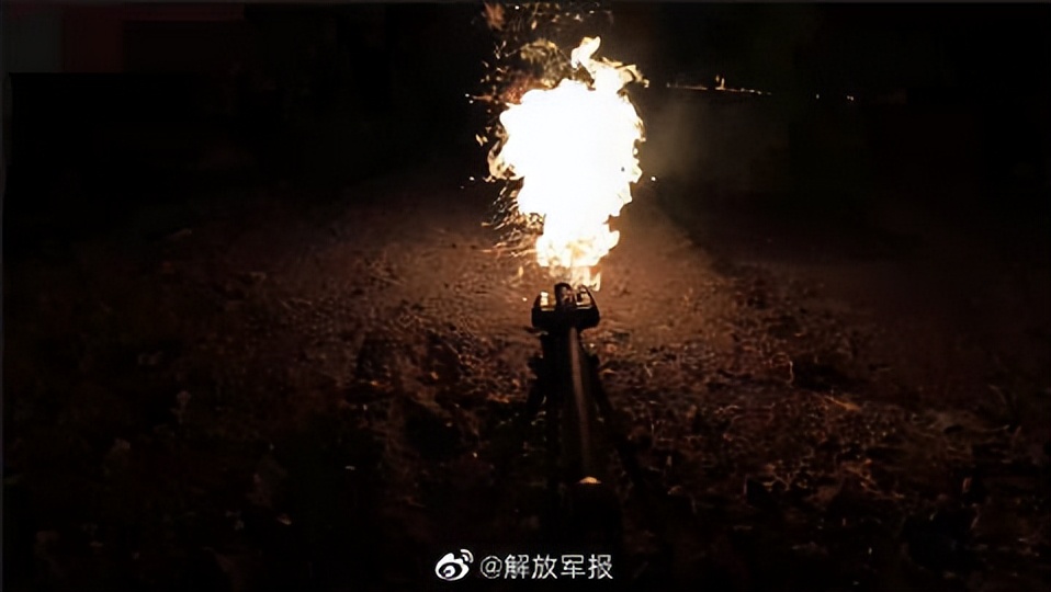 Multi-angle direct attack fire-breathing soldiers at night actual ...
