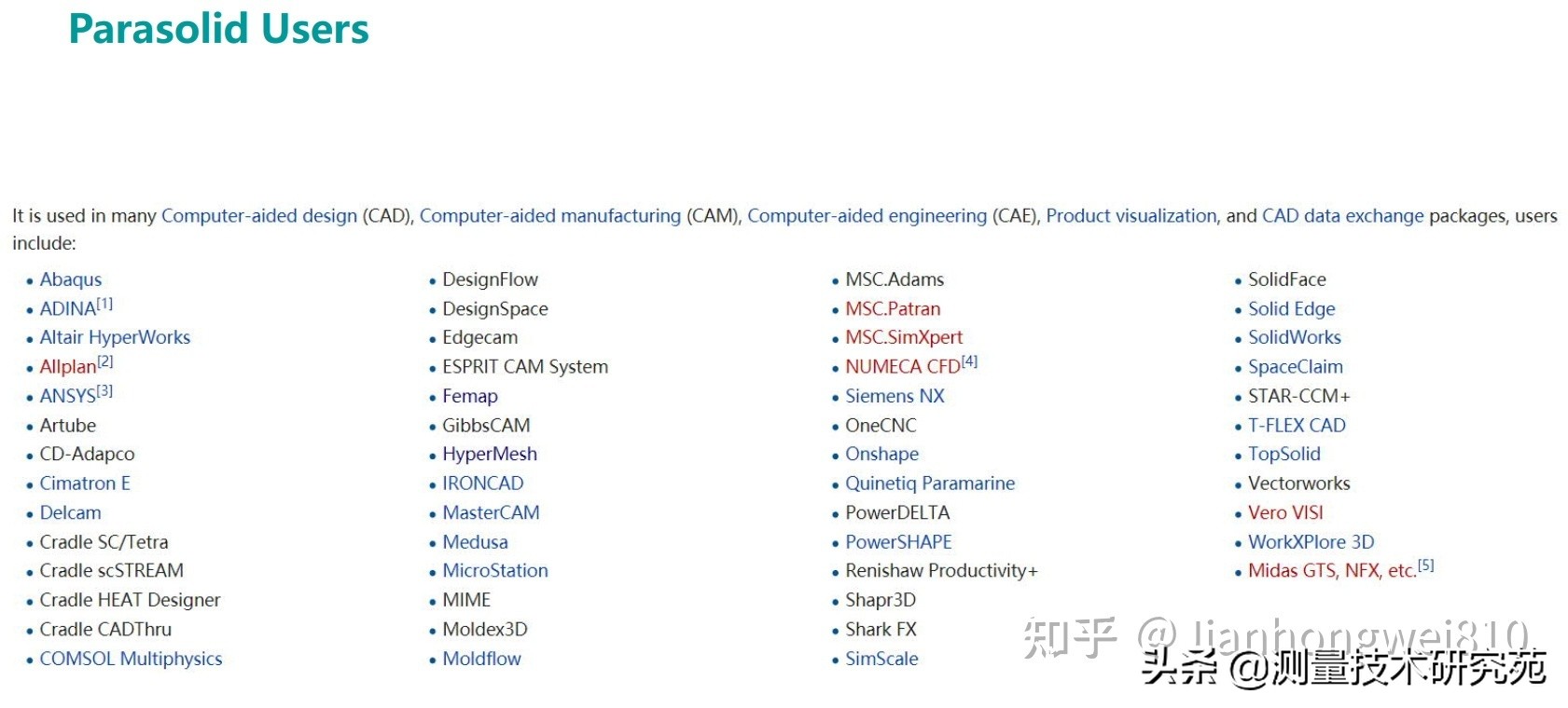 Siemens NX 3D geometry modeling kernel: Parasolid - iNEWS