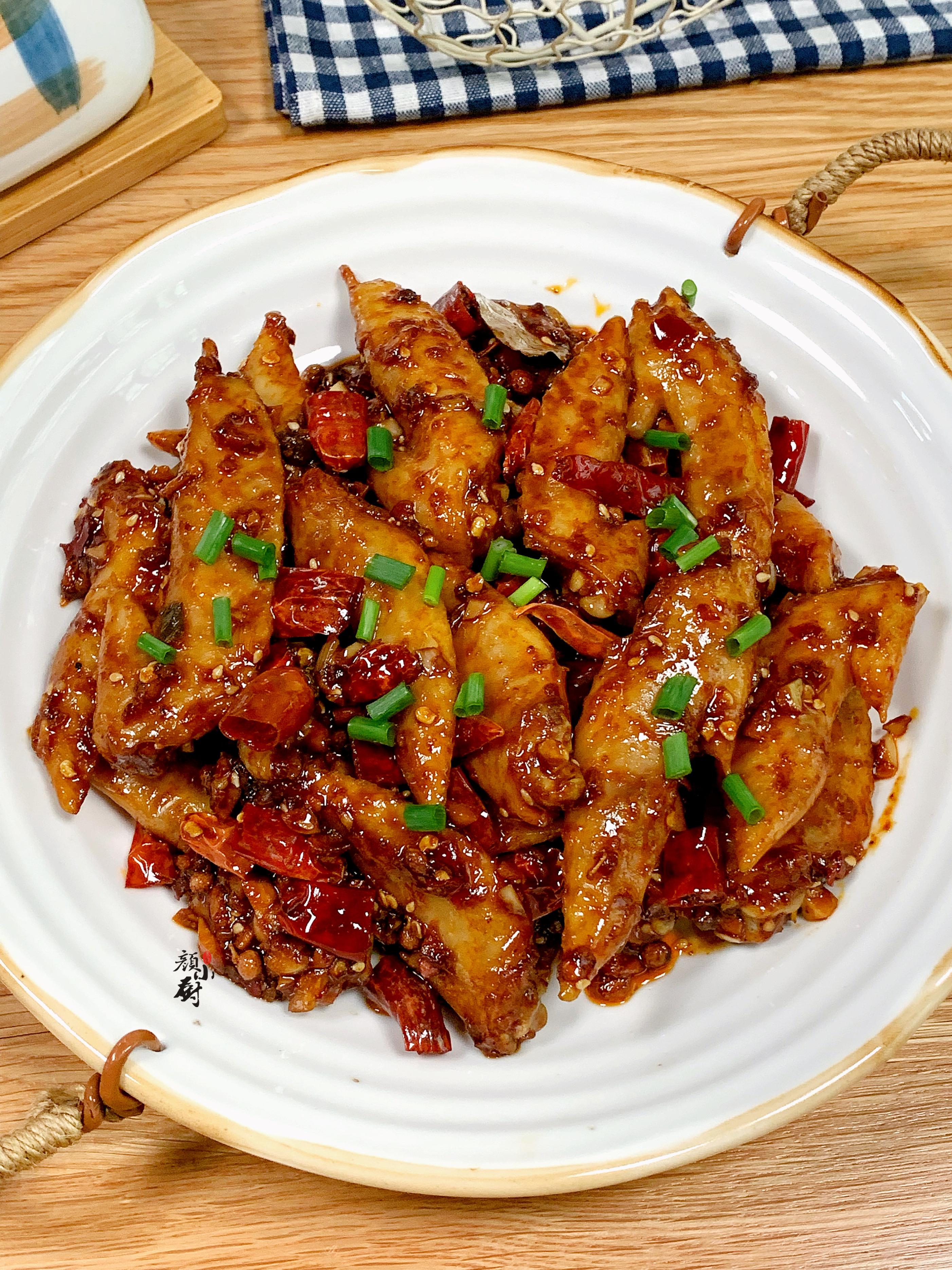 The chicken wing tips are so delicious that they are not marinated or ...