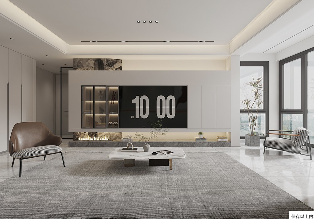Decoration case of three bedrooms and one living room in Fengxian ...