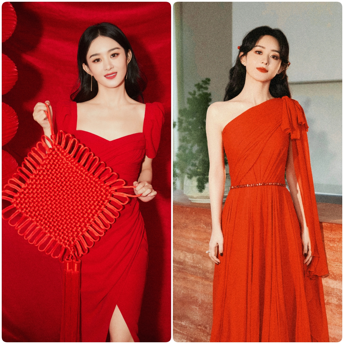 Satellite TV Spring Festival Gala actress looks: Zhao Liying is the most noble, Yang Mi is the ...