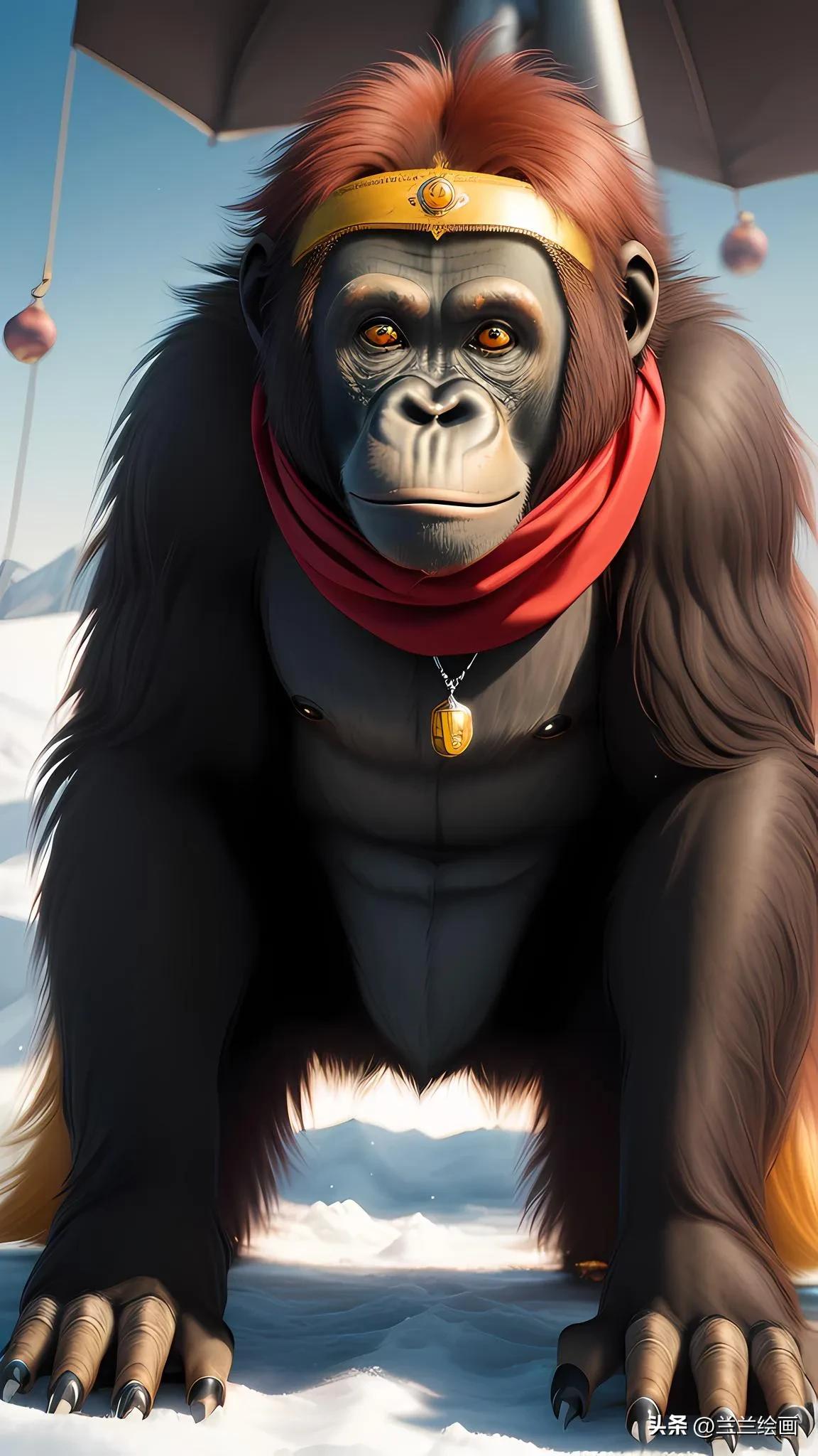 Mighty domineering orangutan monkey wallpaper - iNEWS