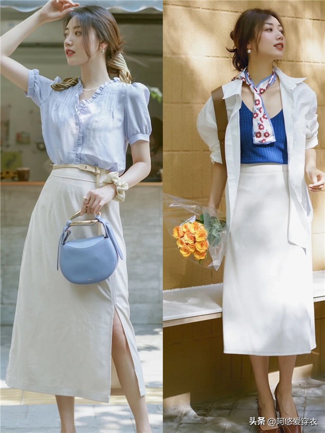 When the pleated skirt met the pipe skirt, I realized that age ...