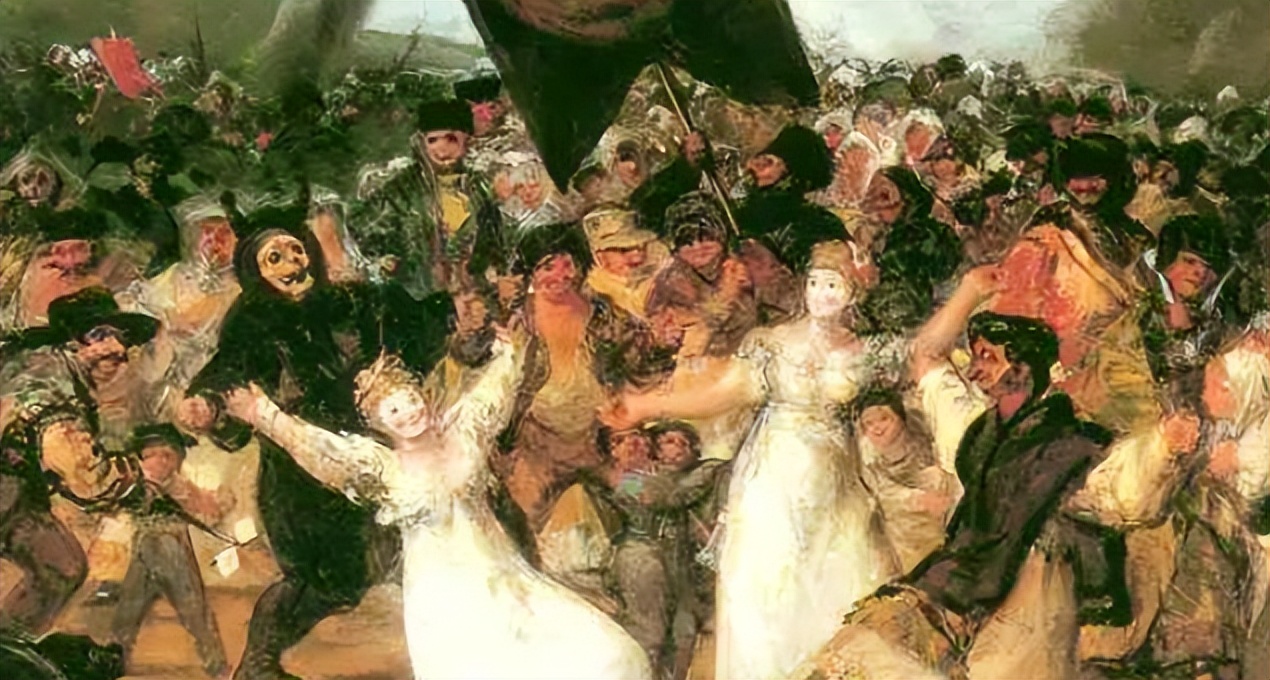 How did Goya use light and color to create a dramatic effect in his ...