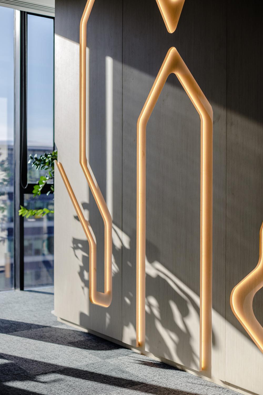 Minimalist industrial aesthetic space Emerson Warsaw headquarters ...