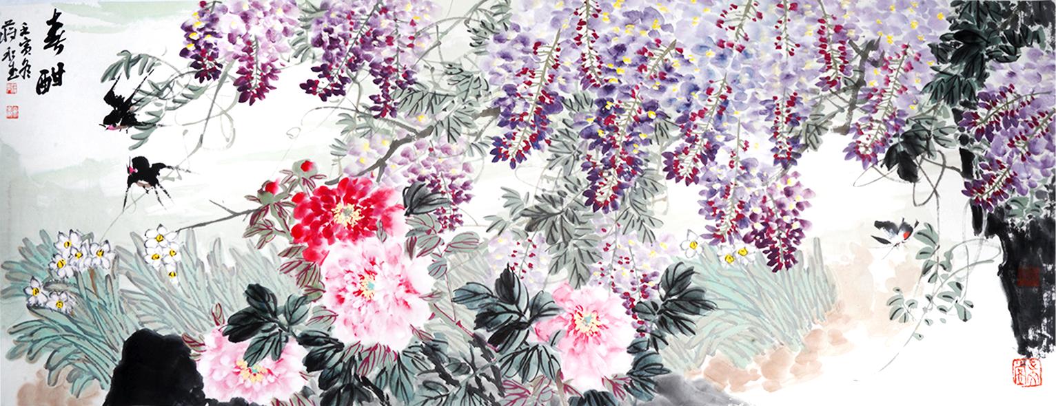 "Zhejiang school of flowers and birds, smart and elegant"; Buerxuan ...