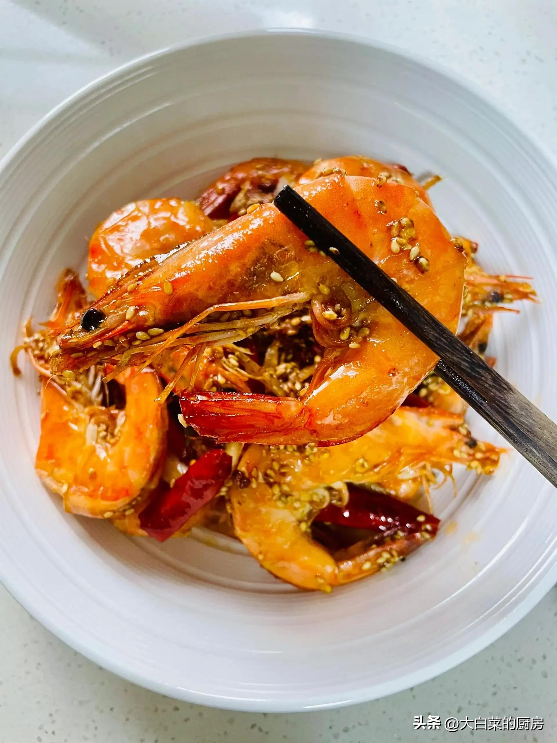 I just made a dry pot shrimp, I didn't expect the taste to be so ...