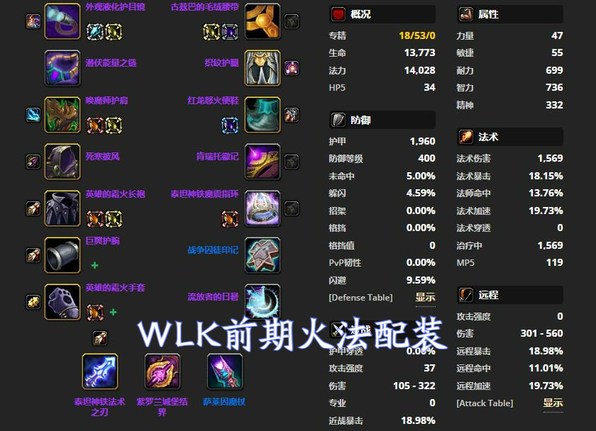 魔獸WLK：3系法師P1團本前最佳配裝，T7隻用穿2件，法傷超越1700 - 頭條匯
