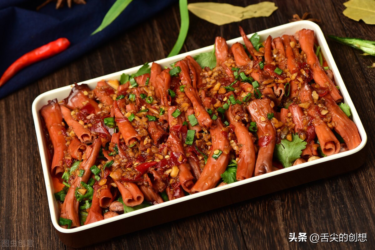 Five kinds of duck intestine delicacies, small ingredients are also ...