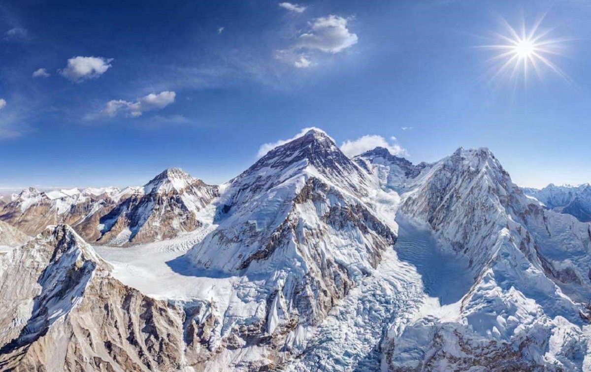 Mount Everest is located on the border between China and Nepal. Which ...