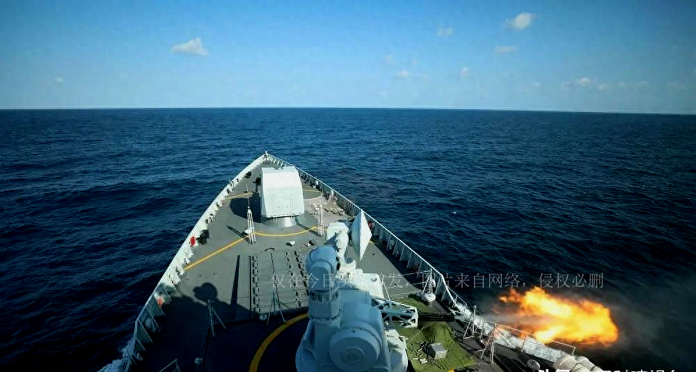 052C encountered a Taiwanese frigate head-on. Although the naval guns ...