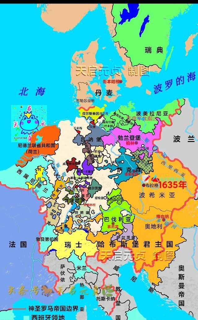 Illustration of the Thirty Years' War in Europe (Part 2): A chaotic ...