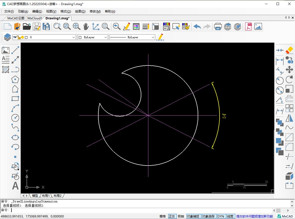 CAD circle command and rotation command drawing practice questions - iNEWS