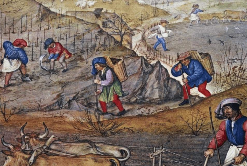 During the Middle Ages, how did English farmers maintain their own ...