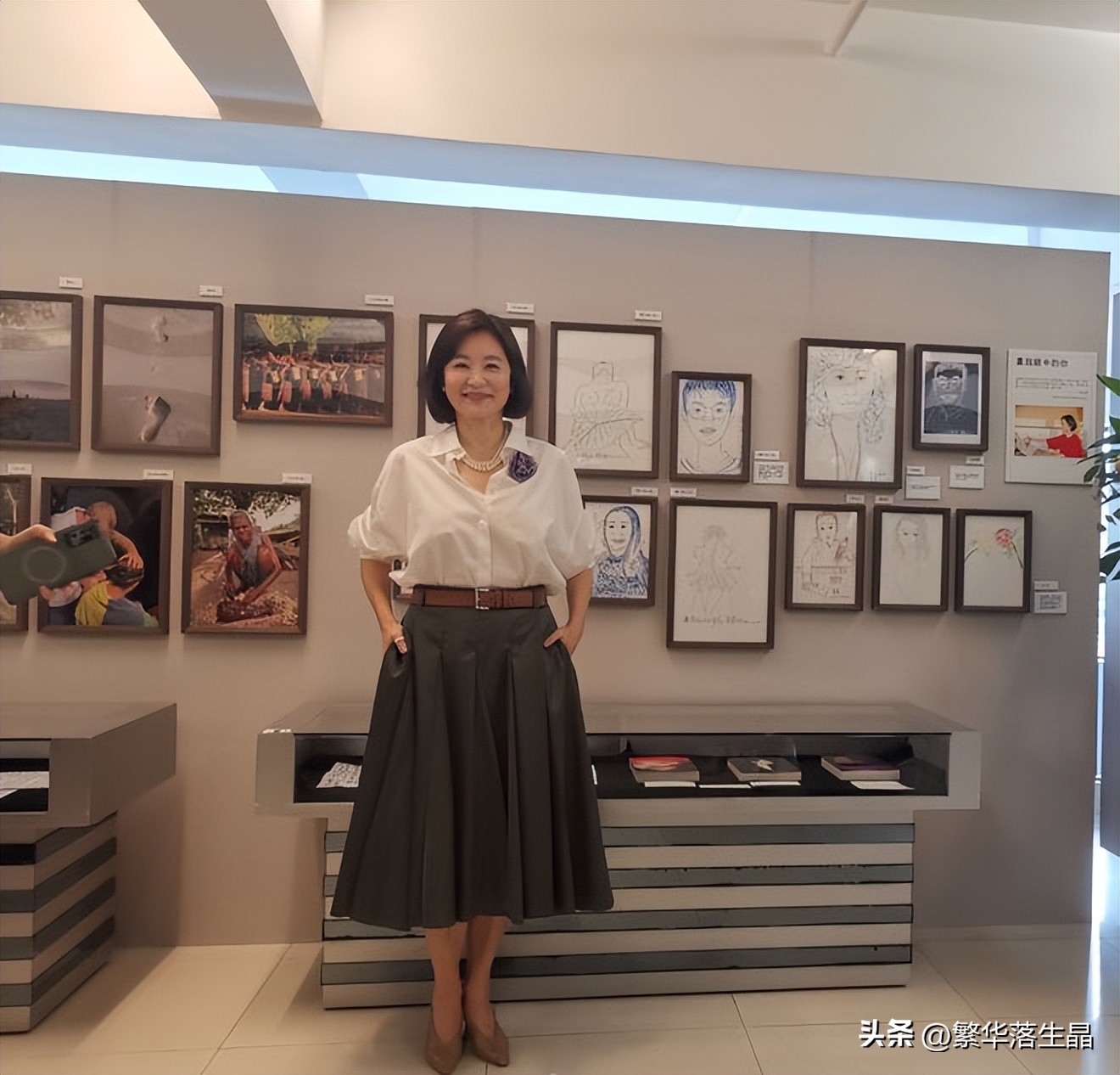 67-year-old Brigitte Lin appeared at the event, dressed in a low-key ...
