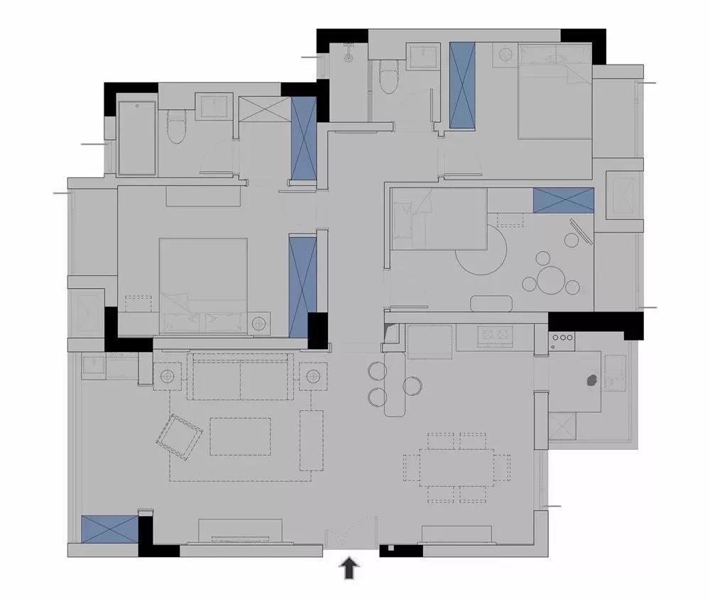 An exquisite modern home of 110 square meters, from a rough house to a ...
