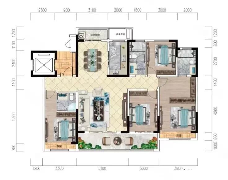 Beautiful 165 square meters home layout, the ultimate elegance and ...