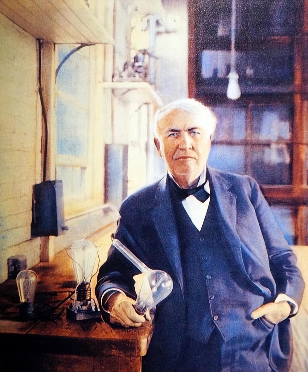 Edison, the genius, invented the light bulb, surpassed the light bulb ...